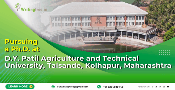 Pursuing a PhD at D.Y. Patil Agriculture and Technical University