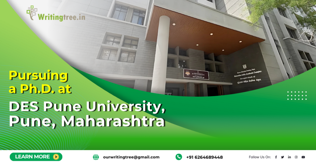 Pursuing a PhD at DES Pune University, Pune, Maharashtra
